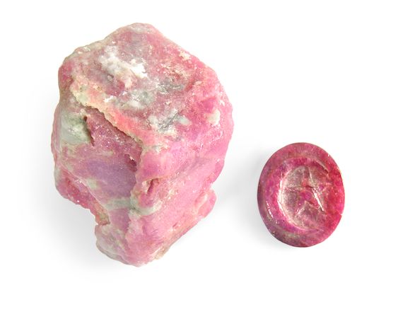 Bonhams : Rare European Ruby Rough and Cut