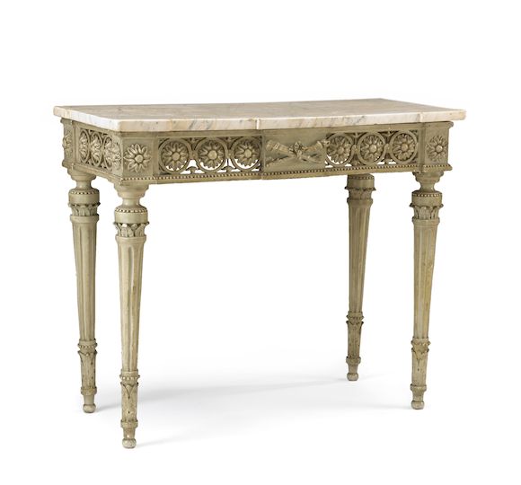 Bonhams : A Louis XVI painted console table fourth quarter 18th century