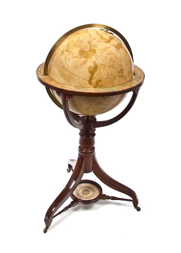 Bonhams : An 18-inch Celestial library floor globe London, 1816 43 x 24 ...
