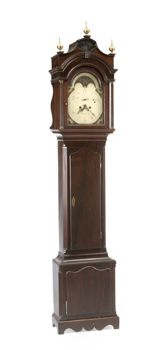 Bonhams : A George III brass mounted mahogany tall case clock fourth ...