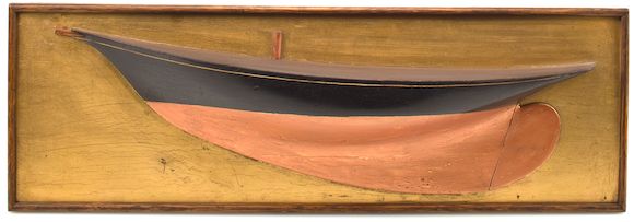 Bonhams : A half model of a racing cutter late 19th century 11-3/4 x 35 ...