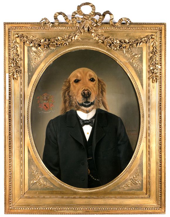 Bonhams : Thierry Poncelet (Belgian, born 1946) Golden retriever in ...