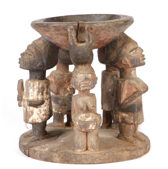 Bonhams : A Yoruba iron staff