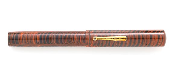 Bonhams : WATERMANS: Red Ripple #20 Fountain Pen