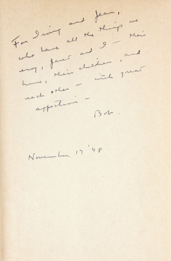 Bonhams : NATHAN, ROBERT. 1894-1985.