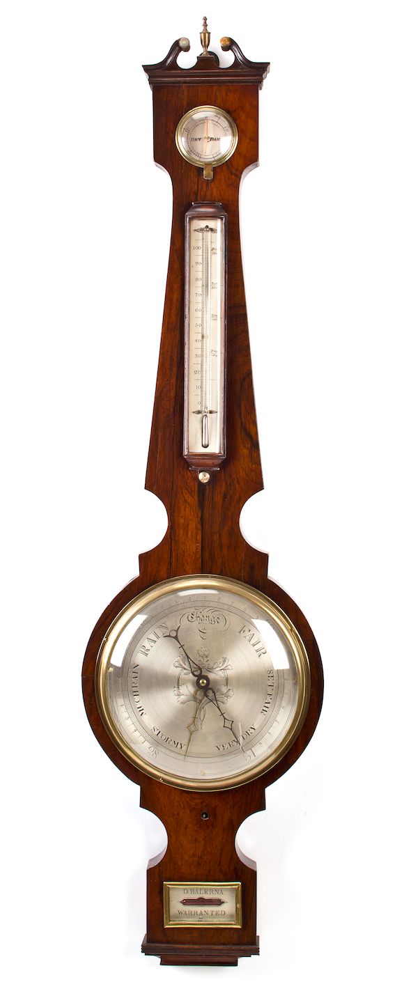 Bonhams : A Scottish rosewood barometer inscribed D. Balerna second ...