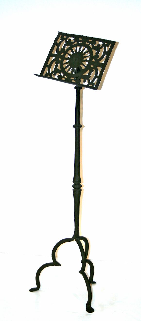 Bonhams : A Baroque style wrought iron music stand