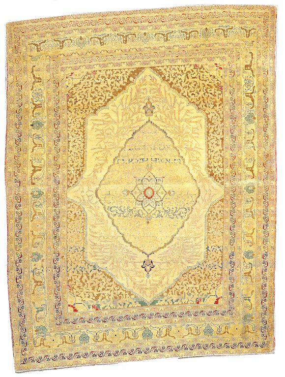 Bonhams : A Hadji Jalili Tabriz rug Northwest Persia, size ...