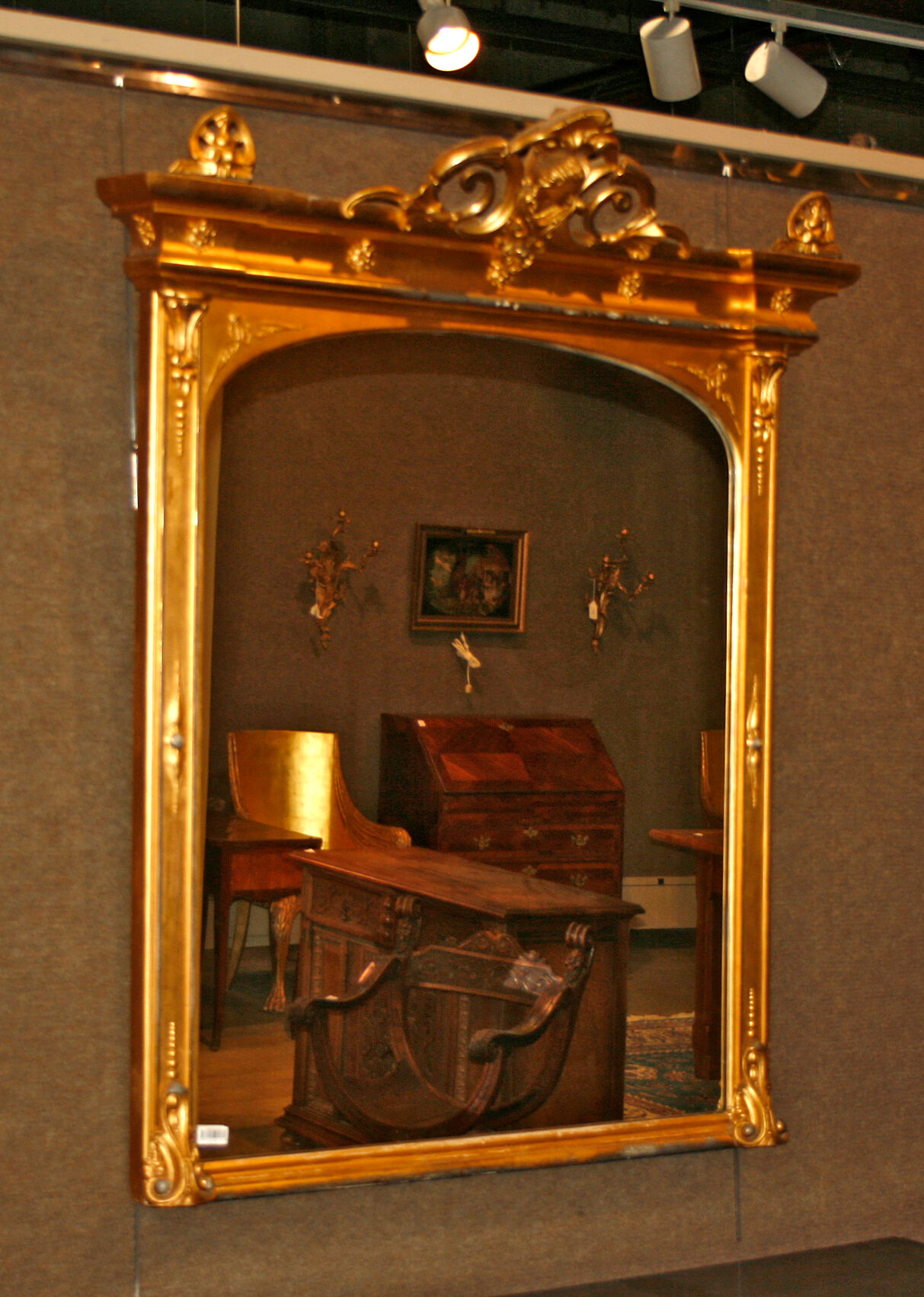 Bonhams : A Victorian Renaissance Revival giltwood and composition mirror