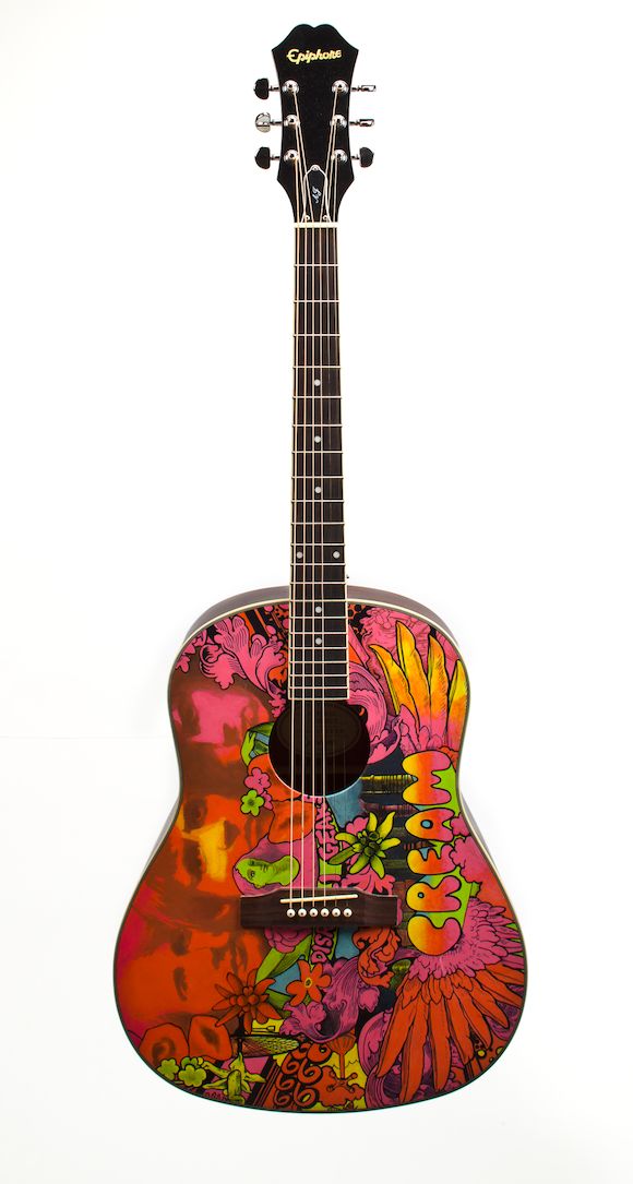 Bonhams : A 2008 Epiphone AJ-200E VS/Louis Yanez, Serial No. N 08030228,