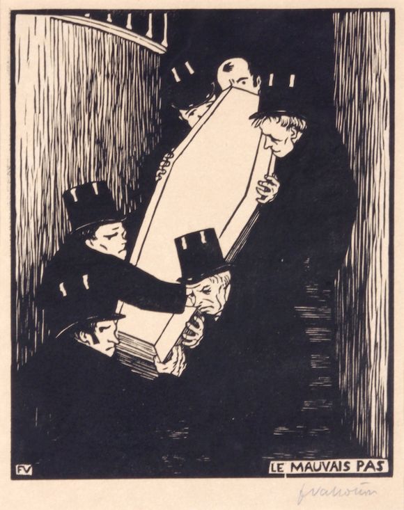 Bonhams : Félix Edouard Vallotton (Swiss, 1865-1925); Le Mouvais Pas;