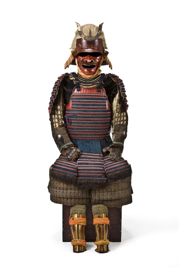 Bonhams : A suit of armor with a kawari kabuto Edo period, 18th century