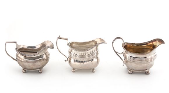 Bonhams : George III silver cream pitcher by Emes & Barnard