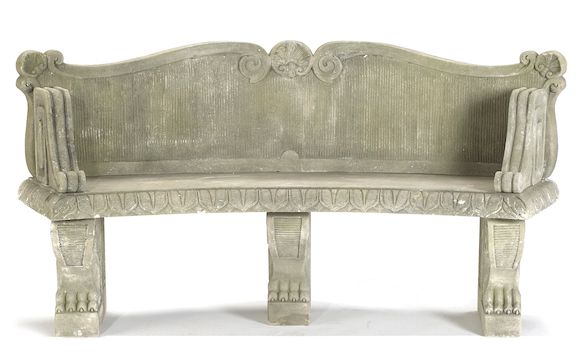 Bonhams : An Italian Baroque style Vicenza stone bench