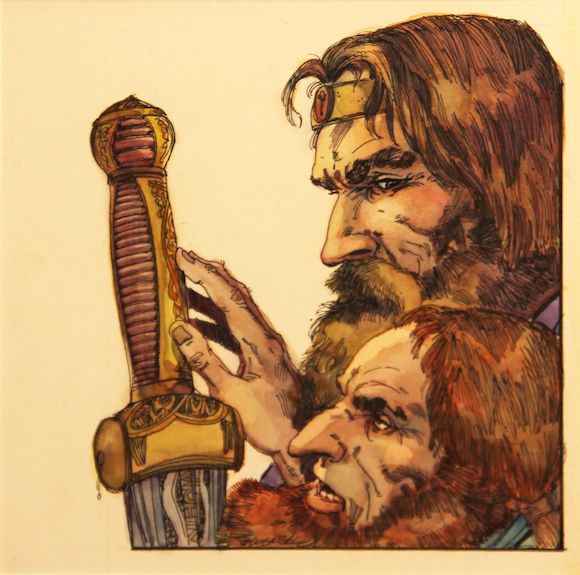 Bonhams : David Wenzel (American, born 1950) The thief and his king ...