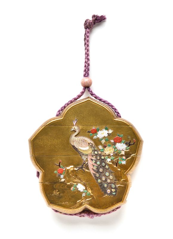 Bonhams : A fine Shibayama-style three-case inro By Shibayama Kazuyuki, Meiji period, late 19th ...