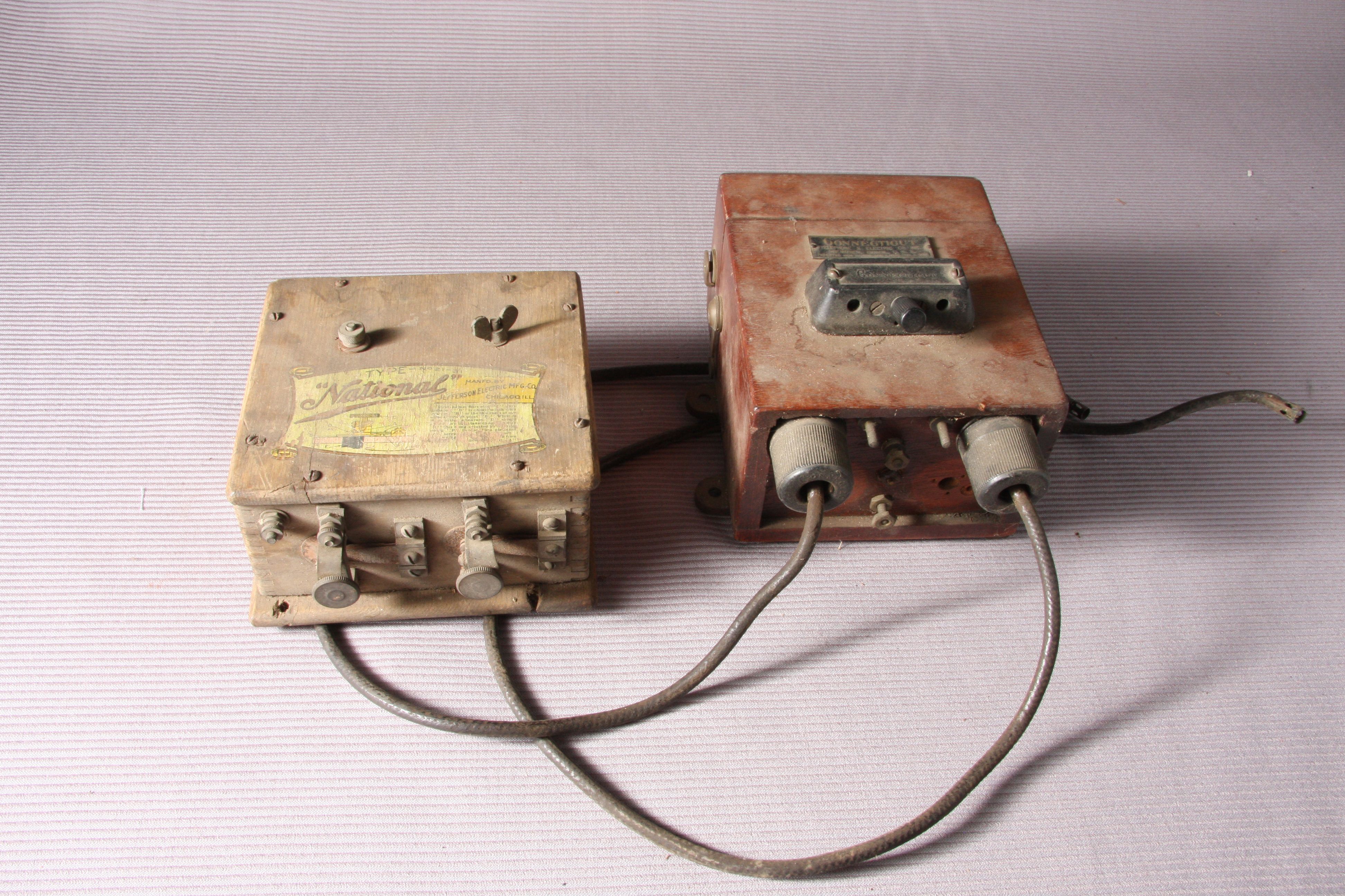 Bonhams Cars : Two two-cylinder coil boxes,