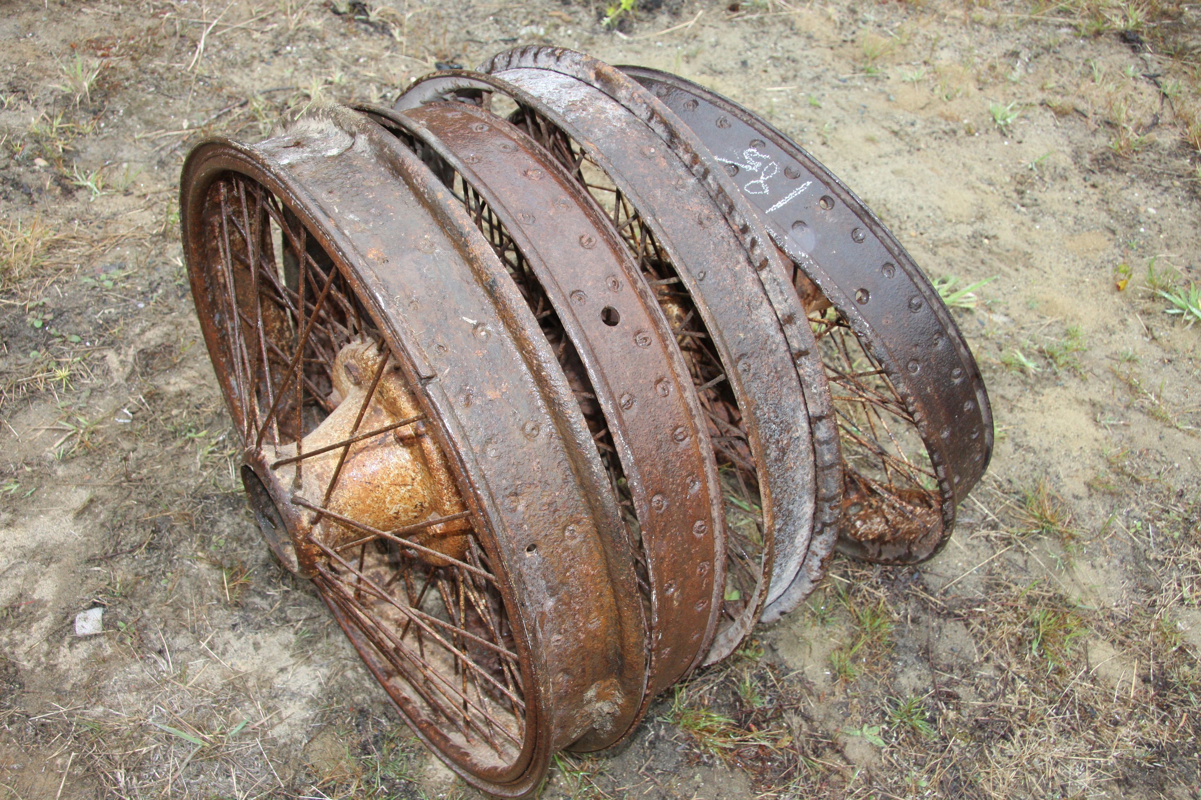 Bonhams Cars : A set of four 24 inch Buffalo wheels,