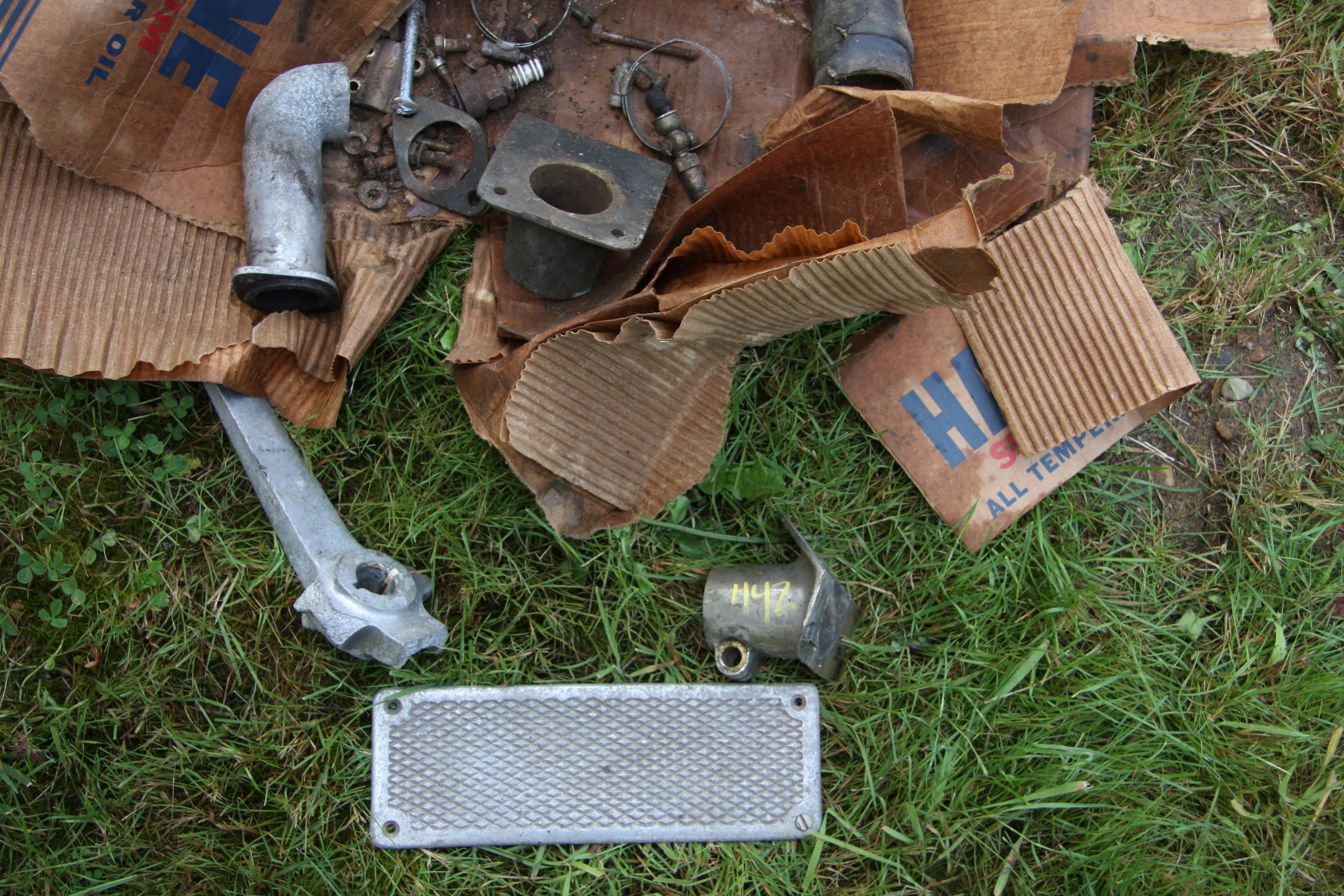 Bonhams Cars : A nickel plated steering column firewall/floor mount,