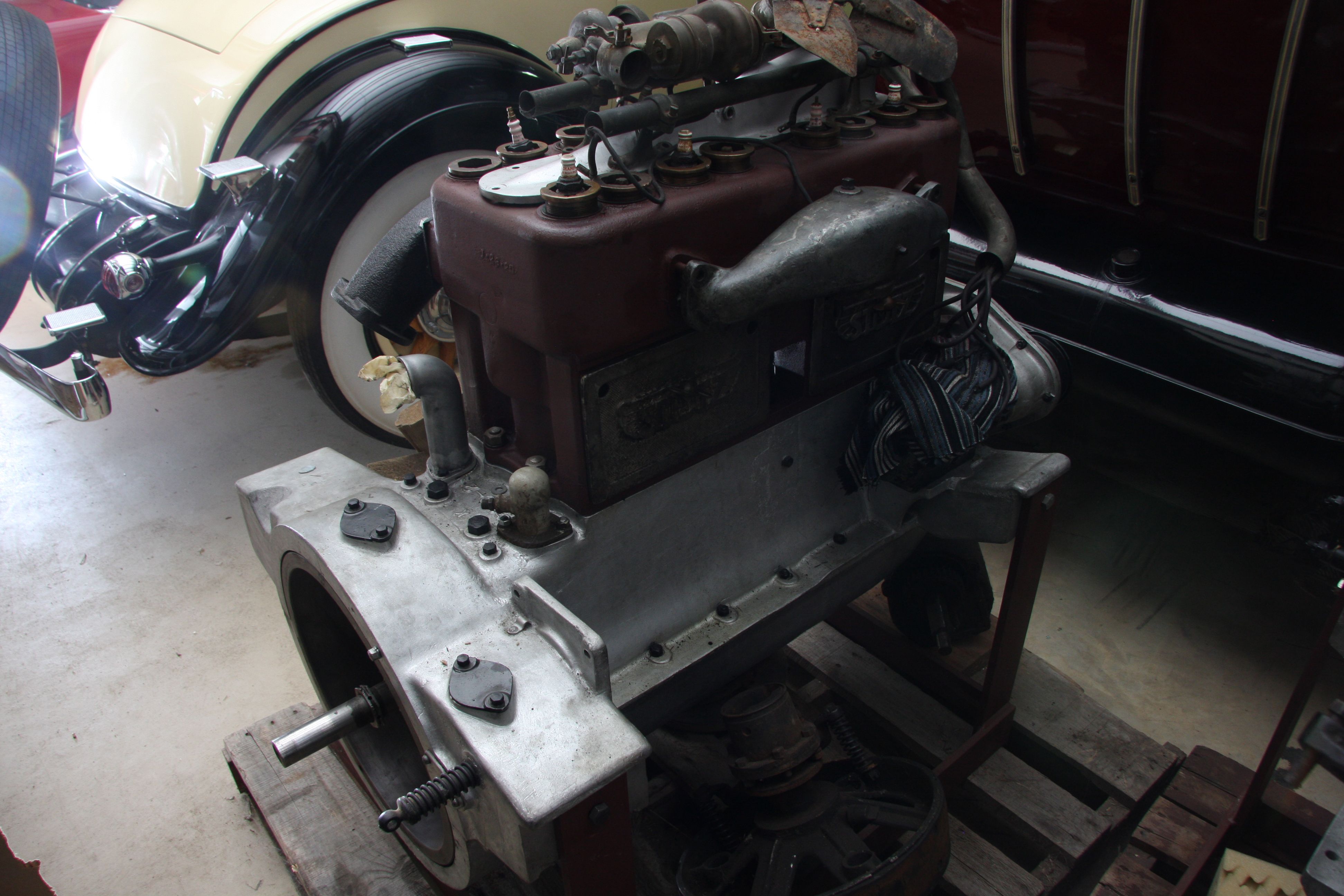Bonhams Cars : A freshly rebuilt dual valve Stutz engine,