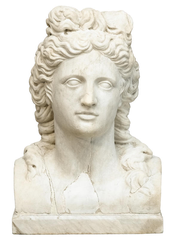 Bonhams An Italian Carved Marble Bust Of Apollo 18th19th Century