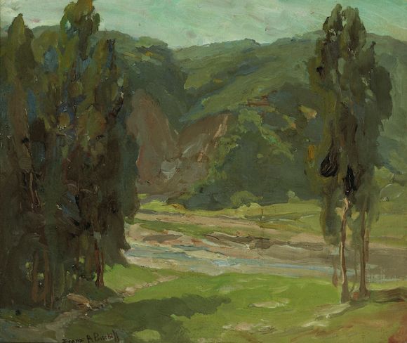 Bonhams : Franz Arthur Bischoff (American, 1864-1929) Stream through a ...