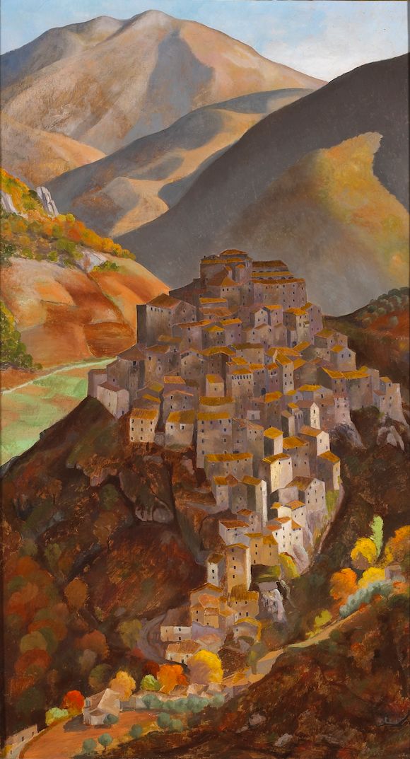 Bonhams : Edward Bruce (American, 1879-1943) Anticoli Corrado, Italy 48 ...
