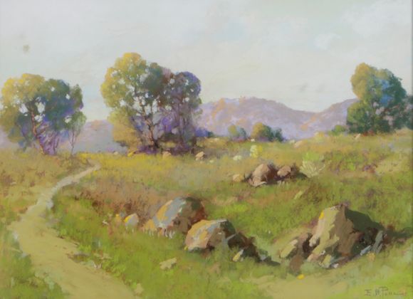 Bonhams : Edward Henry Pohl (American, 1874-1956) Path over the ridge ...