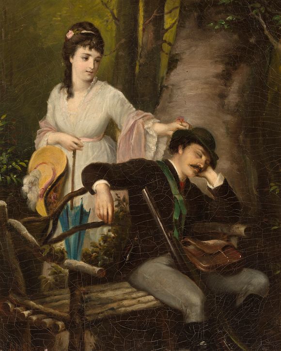 Bonhams : Julius Friedrich Anton Schrader (German, 1815-1900) A flower ...