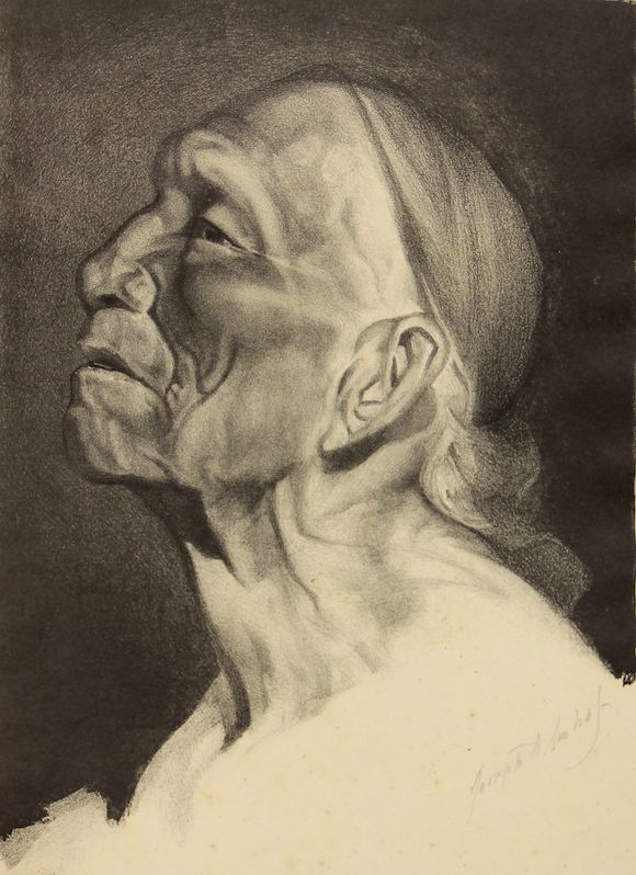 Bonhams : Joseph Imhoff (American, 1871-1955); Portrait of Santiago;