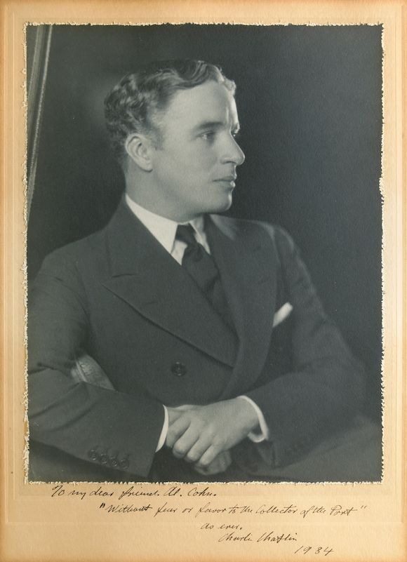 Bonhams : CHAPLIN, CHARLES. 1889-1977.