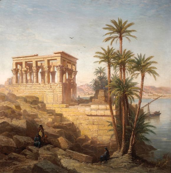 Bonhams : Frank Dillon (British, 1823-1909) The Hypaethral Temple ...