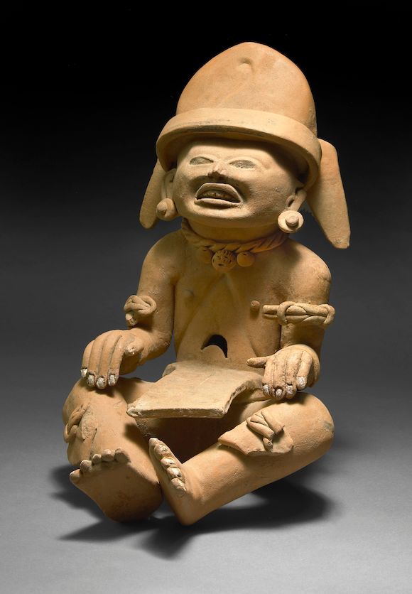 Bonhams : Veracruz Seated Male Figure, Remojadas, Late Classic, ca. A.D ...
