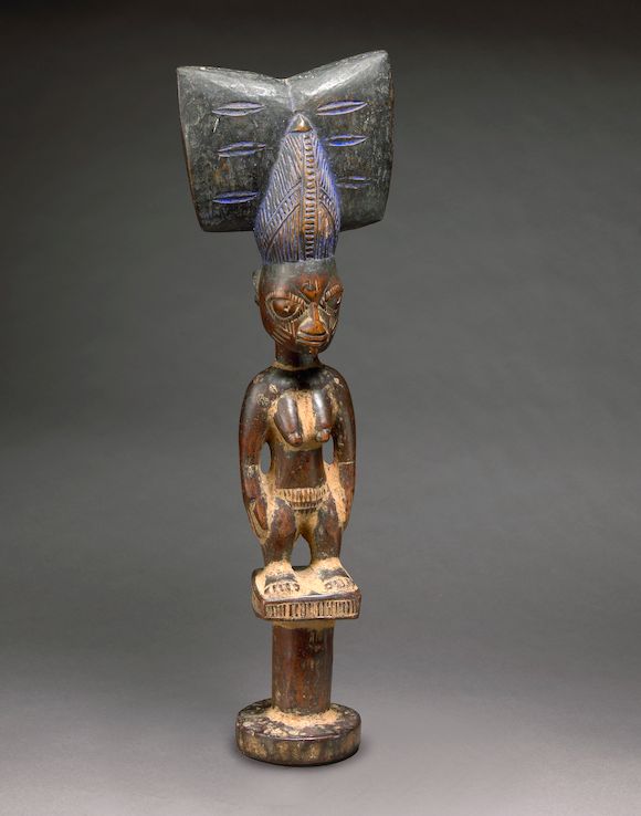 Bonhams : Yoruba Shango Staff, Nigeria