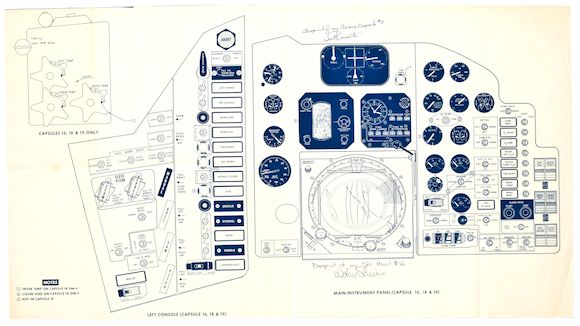 Bonhams : AURORA 7 AND SIGMA 7 MAIN INSTRUMENT PANEL BLUEPRINT—SIGNED ...
