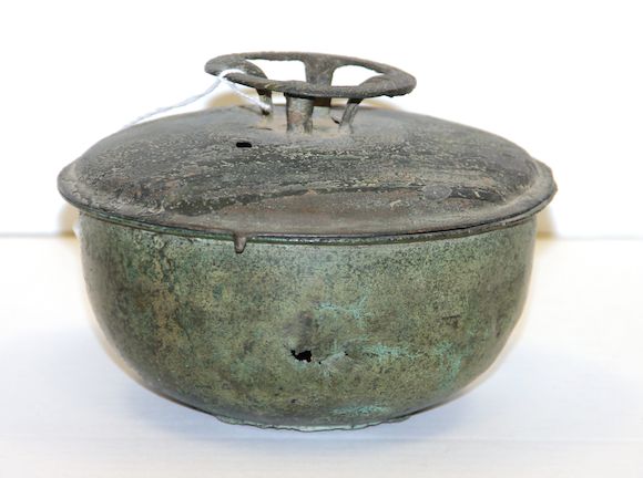 Bonhams : A Korean bronze covered bowl
