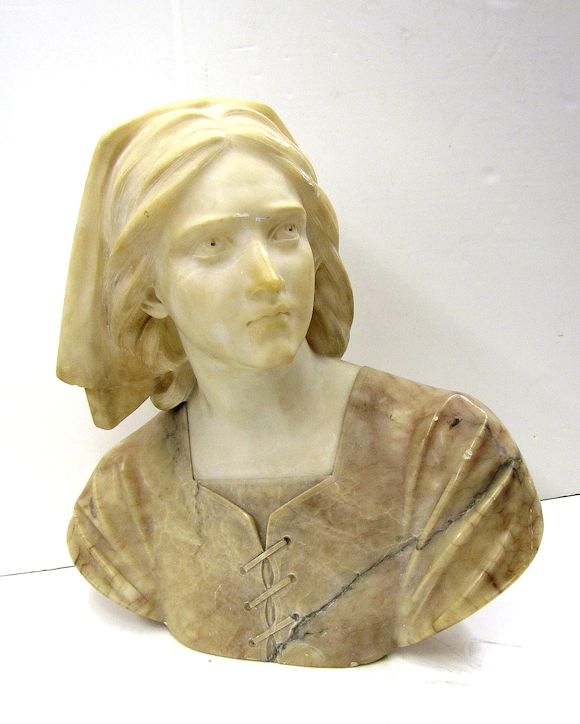 Bonhams : An Italian alabaster bust of Ruth