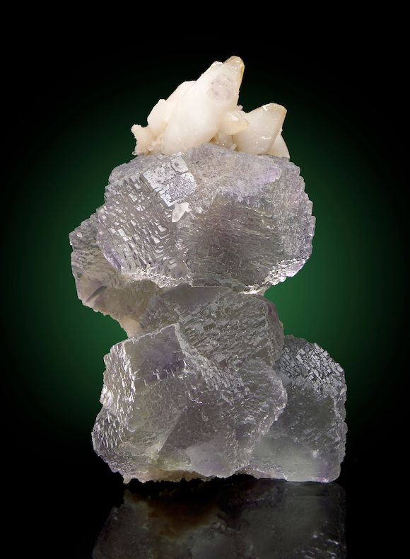 Bonhams : Fluorite with Calcite