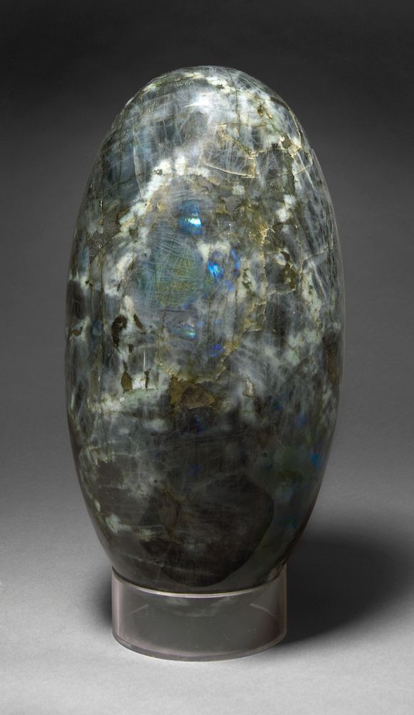 Bonhams : Labradorite Lingam-Shaped Stone