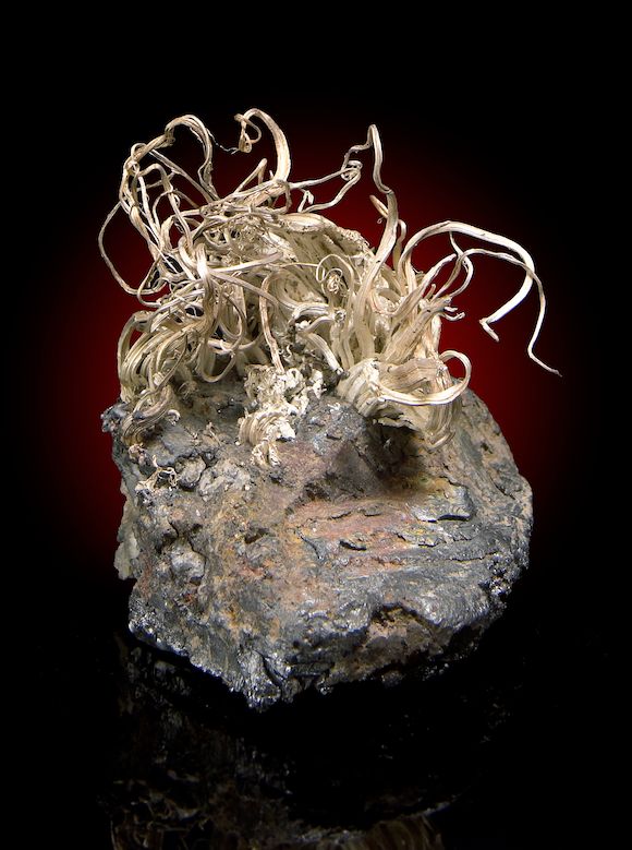 Bonhams : Native Silver with Acanthite