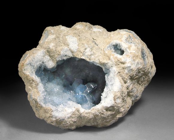 Bonhams : Large Celestite Geode