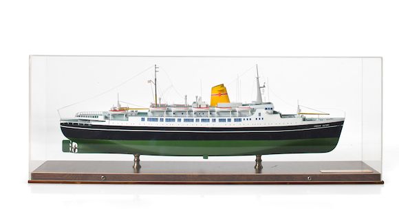 Bonhams : A model of the S.S. Stefan Batory 20th century 20-1/2 x 4-1/4 ...
