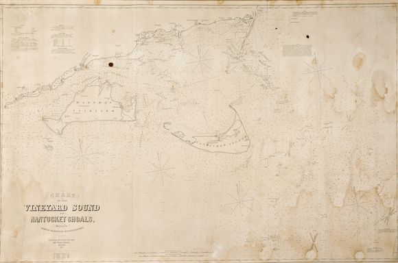 Bonhams : A chart of the Vineyard Sound and Nantucket Shoals