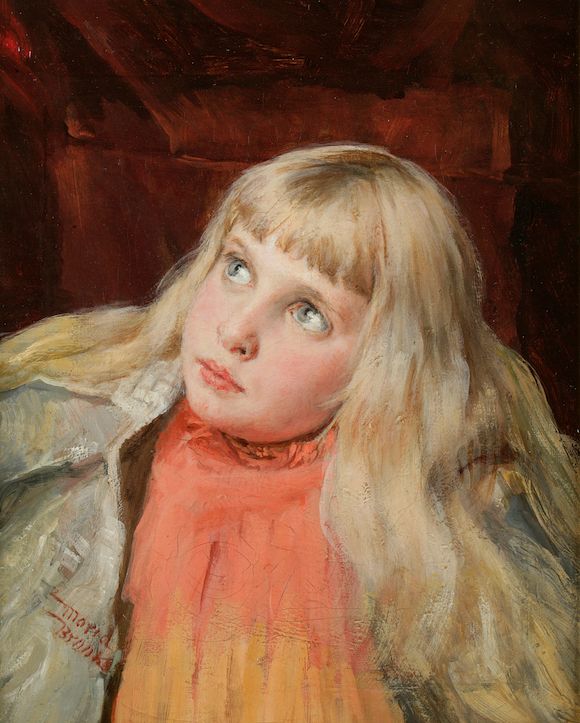 Bonhams : Maria Brooks (British, 1837-1913) Portrait of Sybil Townsend ...