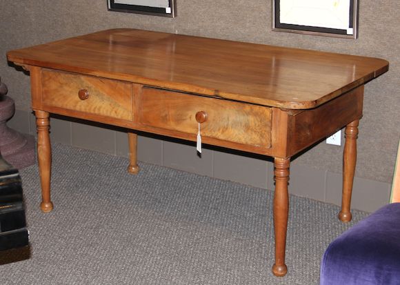 Bonhams : An American two drawer table