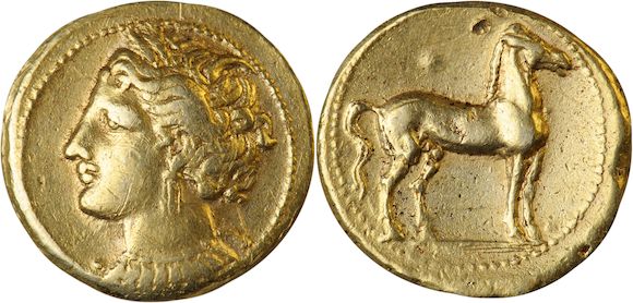 Bonhams : Carthage, Zeugitana, Gold Stater, ca. 300 BC