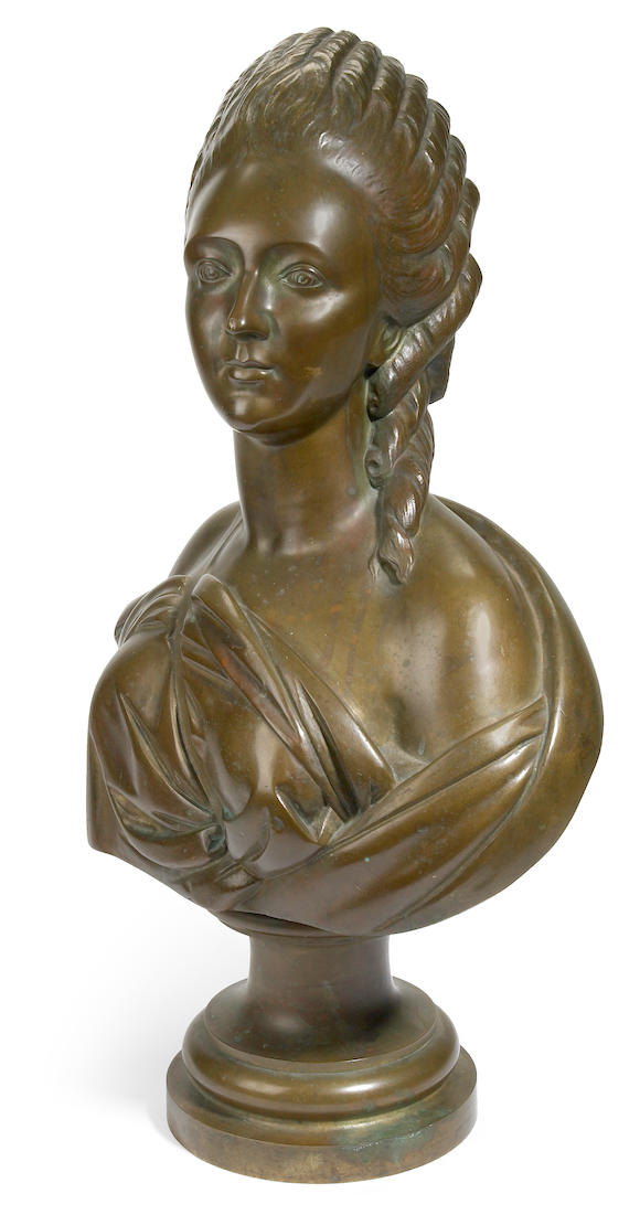 Bonhams A French Patinated Bronze Bust Of Madame Du Barry