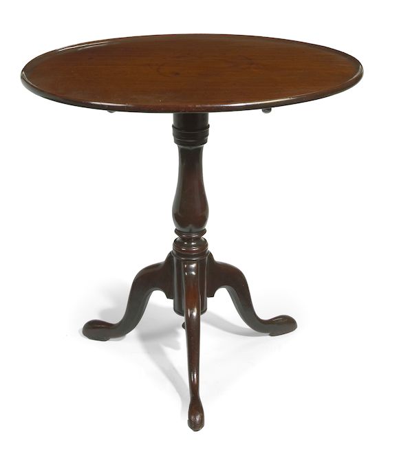 Bonhams : A George III mahogany tilt top tripod table fourth quarter ...