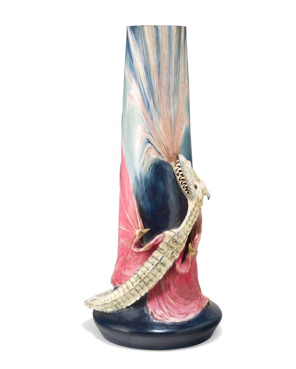 Bonhams : An Edward T. Stellmacher Teplitz glazed-earthenware ...