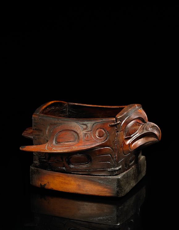 Bonhams : A Tlingit bird effigy bowl